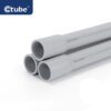 IEC61386 20mm Medium Duty Grey UV Proof PVC Rigid Electrical Conduit Pipe - Ctube