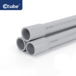 IEC61386 20mm Medium Duty Grey UV Proof PVC Rigid Electrical Conduit Pipe - Ctube