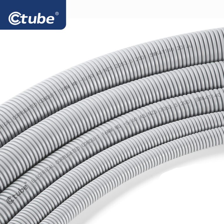 Conduit électrique flexible ondulé en PVC IEC61386 - Ctube
