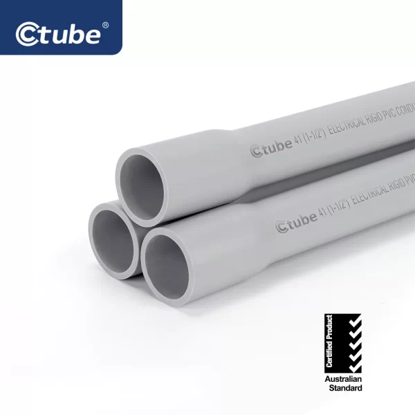 IEC61386 20mm Medium Duty Grey UV Proof PVC Rigid Electrical Conduit ...