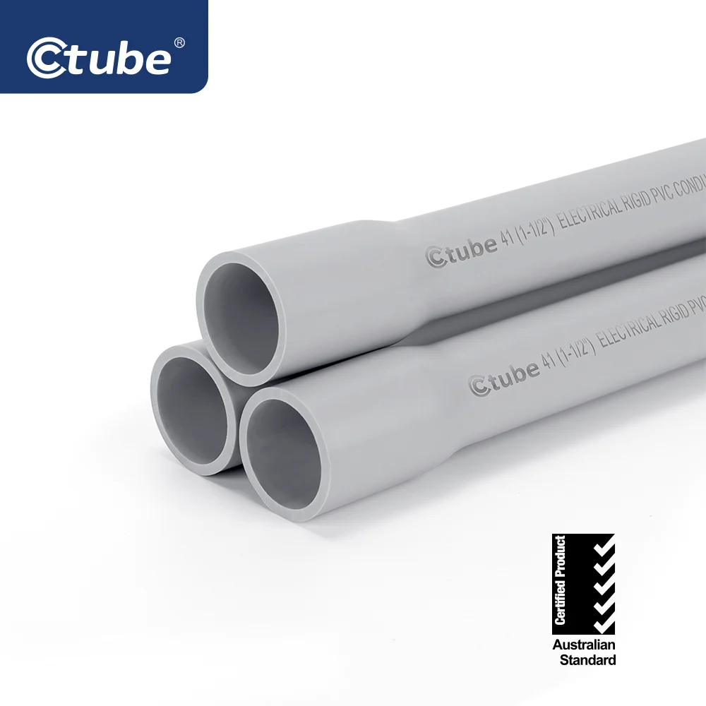 IEC61386 20mm Medium Duty Grey UV Proof PVC Rigid Electrical Conduit ...