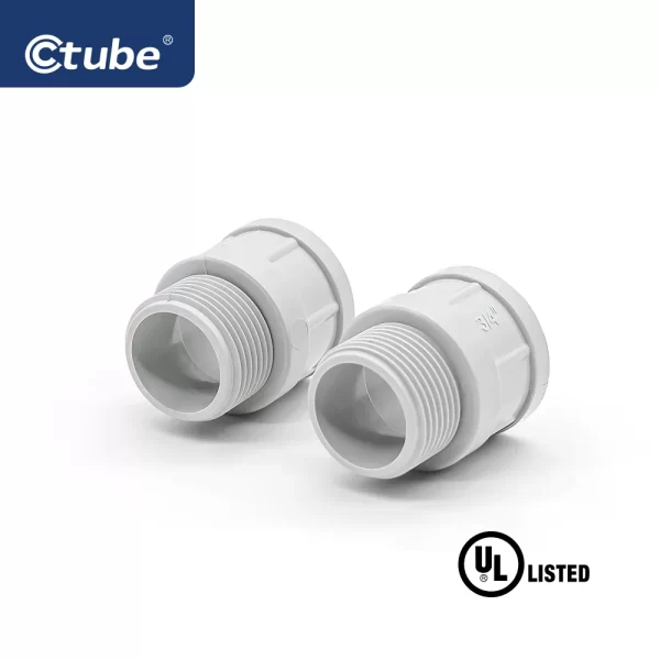 Ctube Male Terminal PVC Conduit Adapters - Ctube