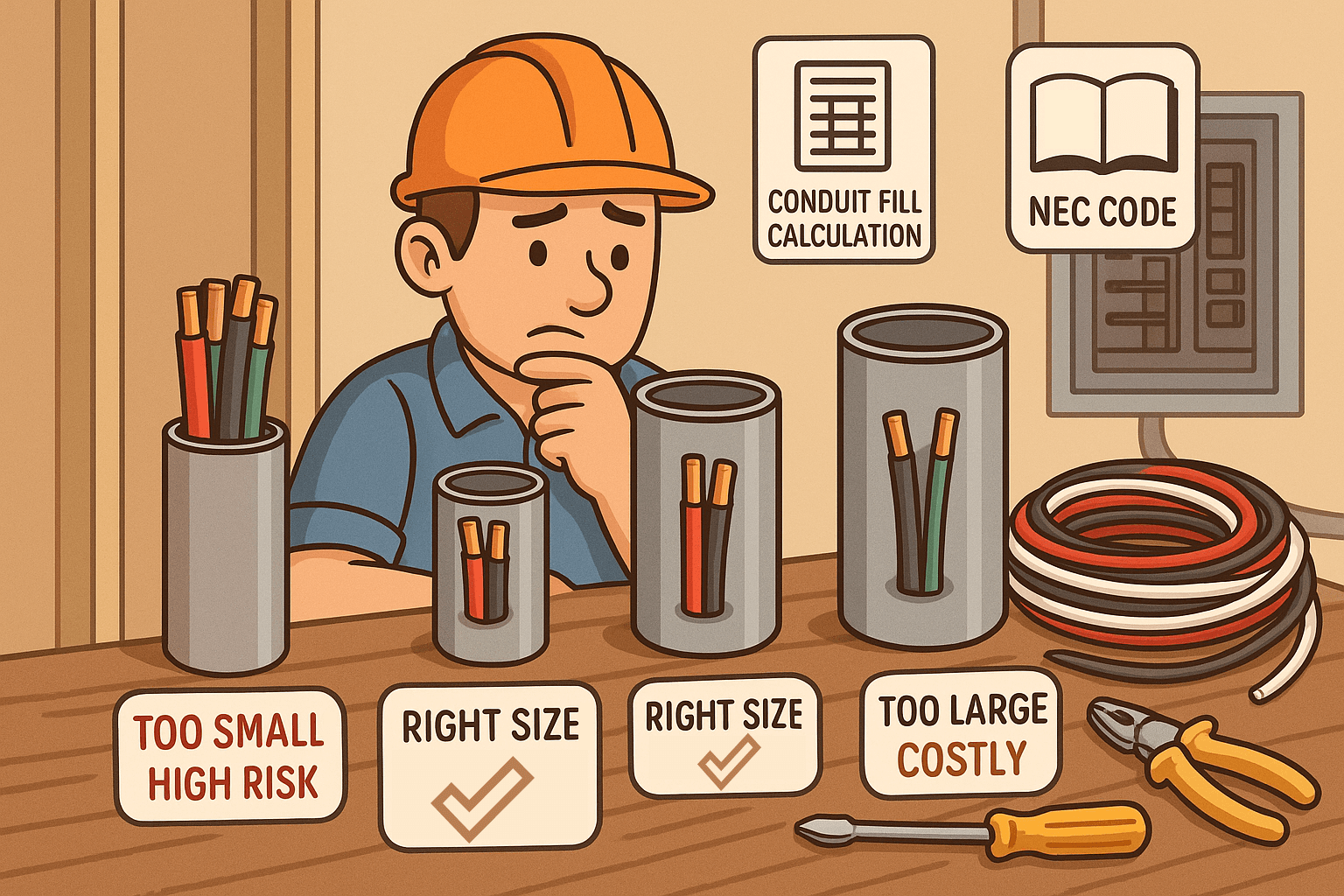 Electrical Conduit Size Calculator & Fill Chart: Find The Right Conduit ...
