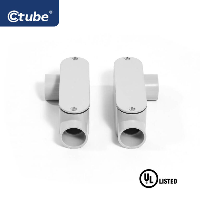 Ctube Type LR PVC Conduit Body With Cover And Gasket