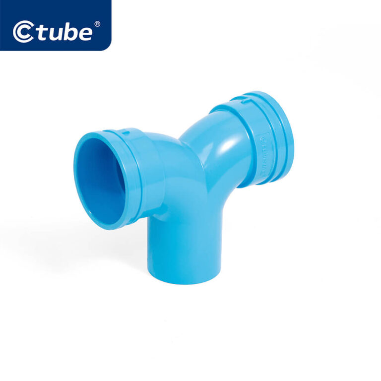 UPVC Plumbing Wye Fitting Y Tee Connector